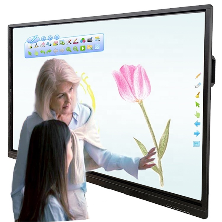 86" Smart Interactive Whiteboard For School Classroom Teaching Online ...