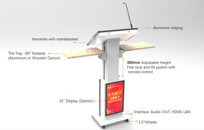 School Smart Classroom Podium Auto Lift Interactive Digital Touch ...