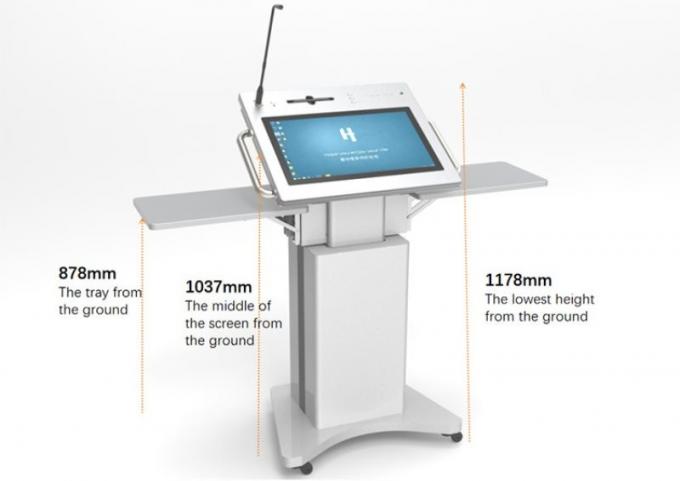 Education Smart Classroom Podium Electrical Lectern Smart Podium Monitor