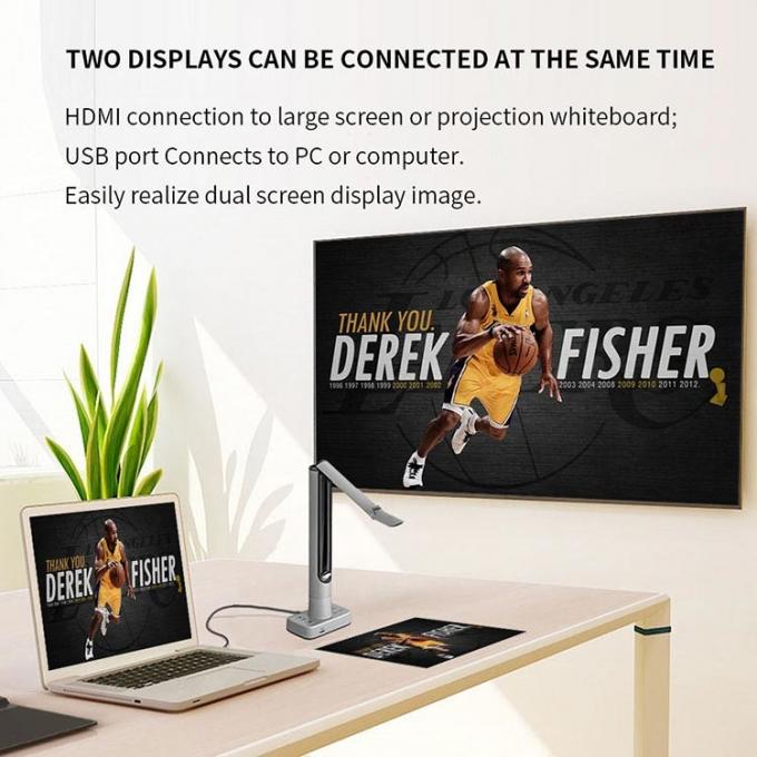 A3 Desktop Visual Presenter 4K Document Visualizer With HDMI 13MP CMOS